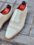Phillips - Cream Calf / Cream Suede | J.FitzPatrick Footwear